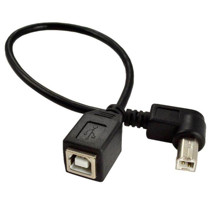 USB 2.0 Type-B Printer Cable USB B Female to Type-B Male (90 Degree UP ...