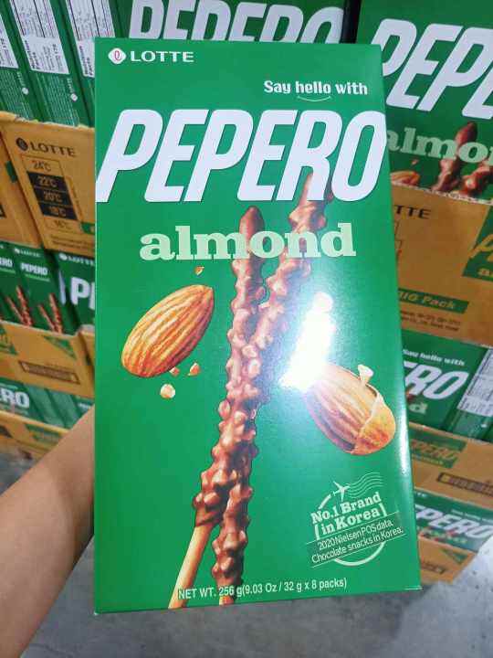 PEPERO Almond 256g (32g x 8packs) | Lazada PH