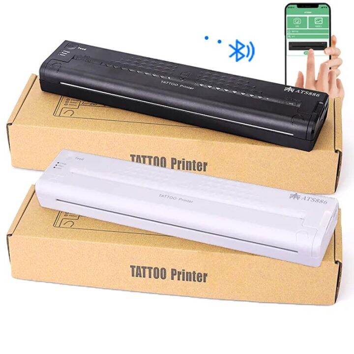 Portable Thermal Tattoo Transfer Printer Machine Bluetooth Smart ...