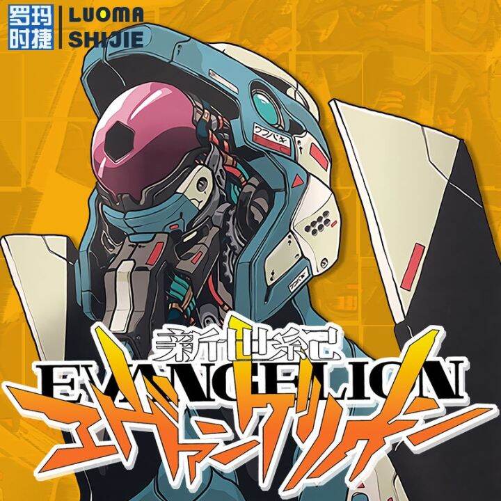 เสื้อยืดแขนสั้นผู้ชายอินเทรนด์ ins EVA No. 1 machine No. 2 Evangelion ...
