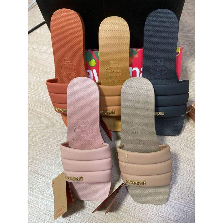 New style havana one strap sliper rubber sliper with box | Lazada PH