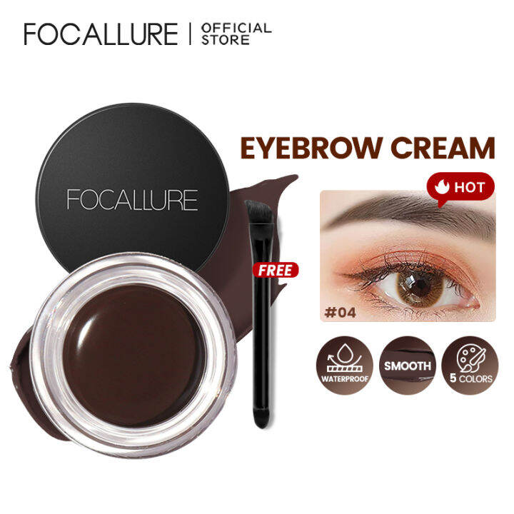 FOCALLURE Eyebrow Gel Longlasting Smooth Cream 5 Colours | Lazada Indonesia