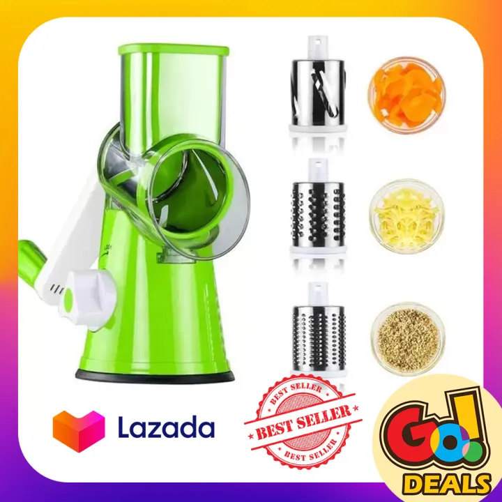 TABLETOP DRUM GRATER Slicer Cutter Grinder Vegetable Meat Grater ...