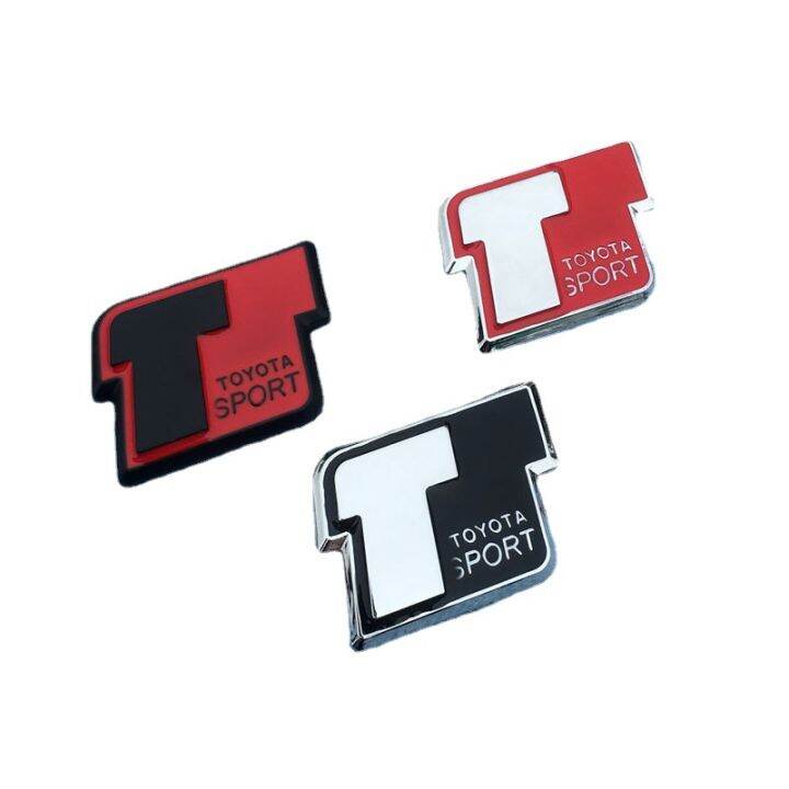 T logo for TOYOTA SPORT letter sticker Rear emblem Side badge for RAV4 ...