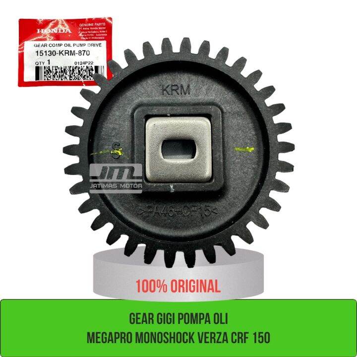 Gear gigi pompa oli megapro monoshock verza crf 150 15130-KRM-870 | Lazada Indonesia