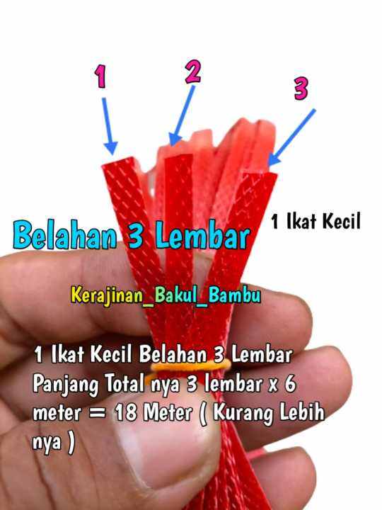Tali Merah tali kerajinan tangan pembuatan bakul tali bakul atau boboko ...