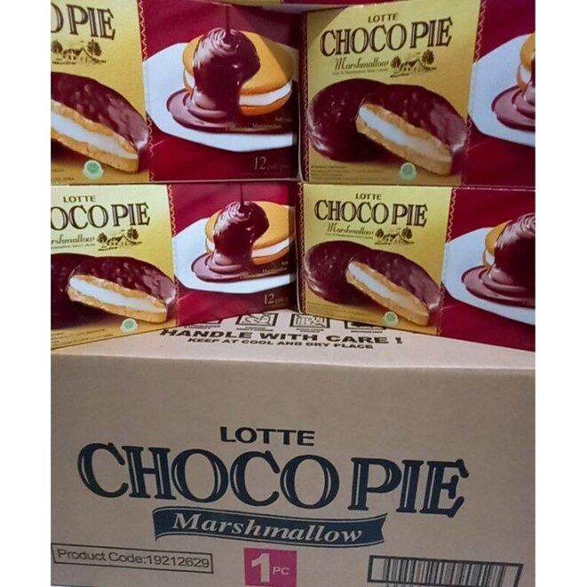 1 Karton Lotte Chocopie Isi 8 box / 1 Dus Choco Pie | Lazada Indonesia