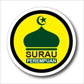 SURAU PEREMPUAN ACRYLIC SIGN BOARD 100MM DIAMETER, WE ACCEPT CUSTOM ...