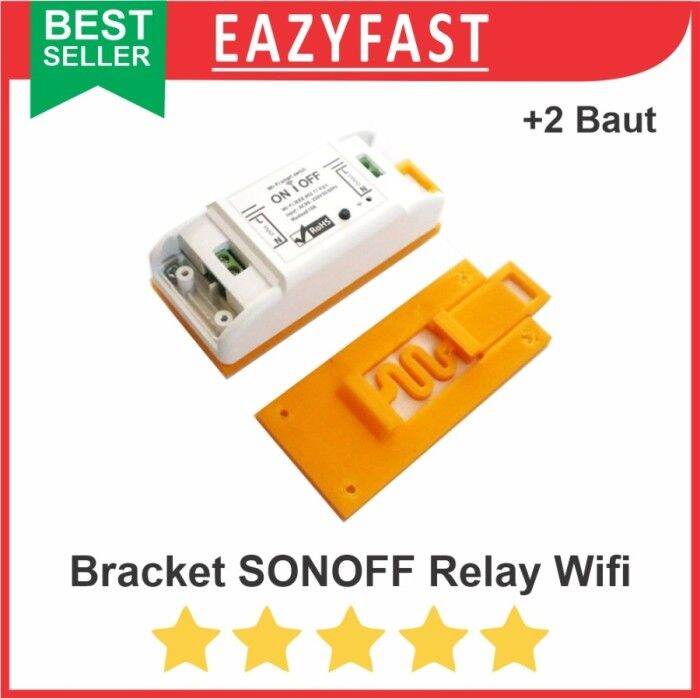 Bracket Dudukan Sonoff Relay IoT Switch utk MCB Din Rail Saklar Wifi ...