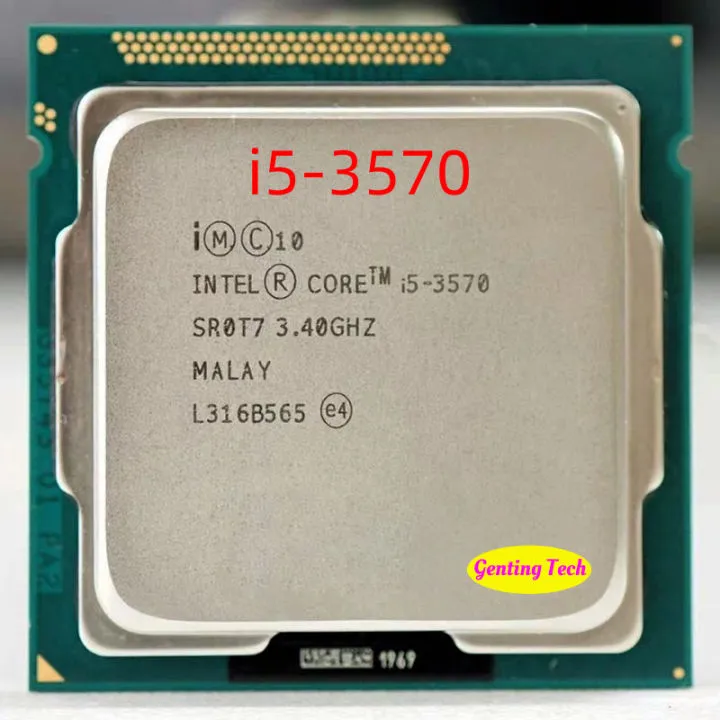 Intel Core I5-3570 I5 3570 3.4 GHz 6M 3570 Cores-โปรเซสเซอร์ Quad Desktop 3rd Gen CPU LGA 1155ซ็ ...