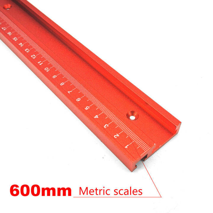 Woodworking Chute Aluminium Alloy T Track 600mm T Slot with Scale and ...