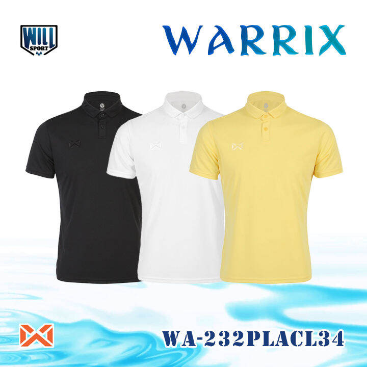 เสื้อโปโล เสื้อโปโลวอริกซ์ WARRIX PIN POLO SHIRT รหัส WA-232PLACL34 ชุด ...