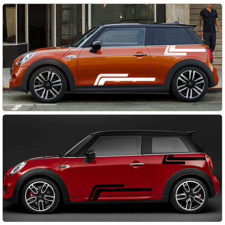 รถจัดแต่งทรงผม Body สติ๊กเกอร์ Decals สำหรับ Mini Cooper R55 Clubman ...