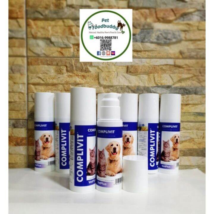 VetPlus COMPLIVIT® Multivitamin Feline Cat Kucing Canine Dog 30ml/150ml ...