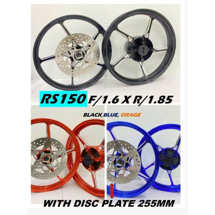 HONDA SPORT RIM PNP RS150 V1 V2 FG511 511 SP511 HONDA RS150 WINNER150 1.60/1.85X17 WITH DISC ...