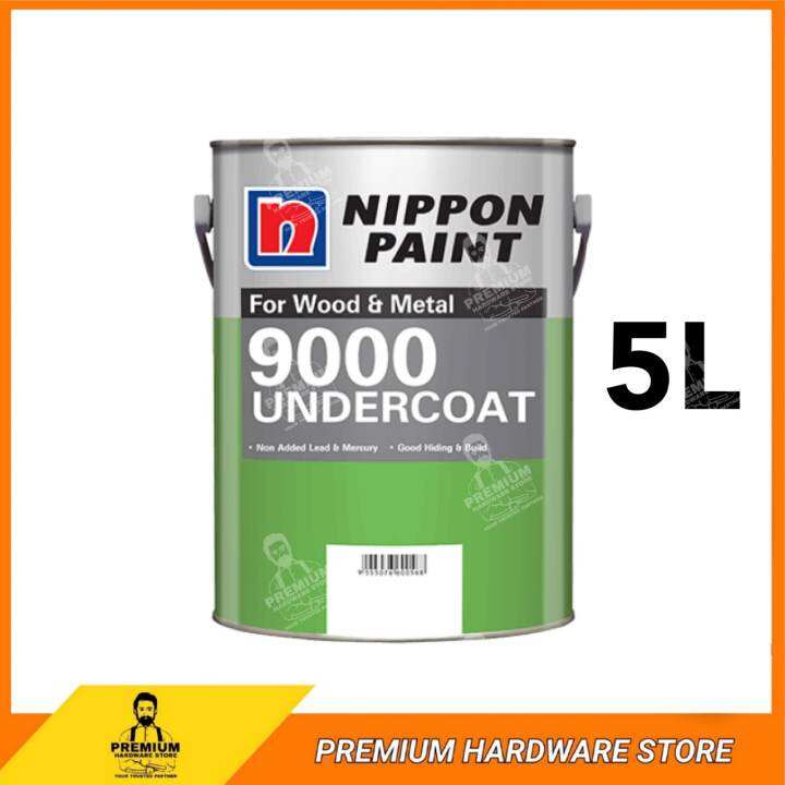 NIPPON PAINT 9000 Undercoat 5 Liter Wood & Metal Undercoat Primer Paint ... NIPPON PAINT 9000 Undercoat 5 Liter Wood & Metal Undercoat Primer Paint ...