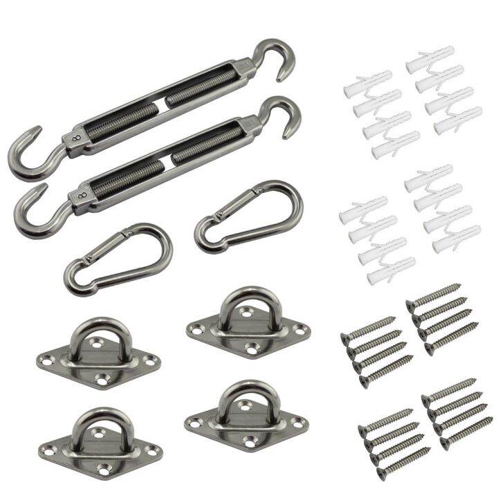 1Set 304 Stainless Steel Sun Sail Shade Hardware Kit M5 M6 M8 Sun Shade ...
