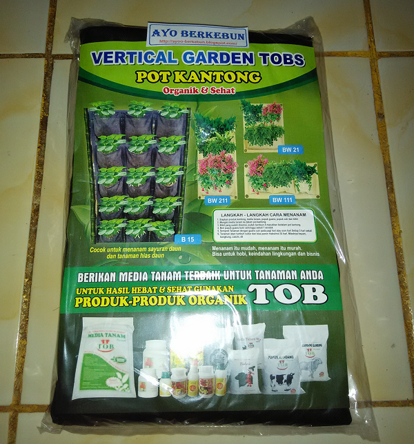 vertical garden TOBS / pot kantong / pot dinding / pot vertical ...