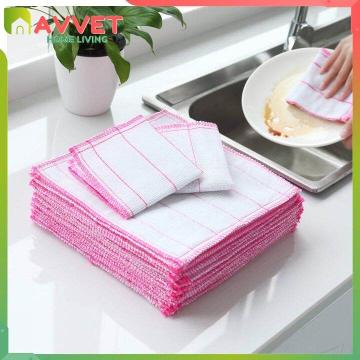 AVVET kain Lap Piring Bahan Cotton Lap Minyak Kotoran Serbaguna Kain ...