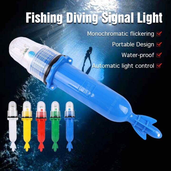 Torpedo Blinker Fishing Light Waterproof Floating Signal Light Net ...