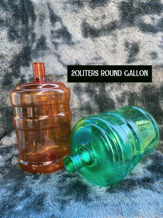 Transparent Colored 20L Round water Gallon Container | Lazada PH