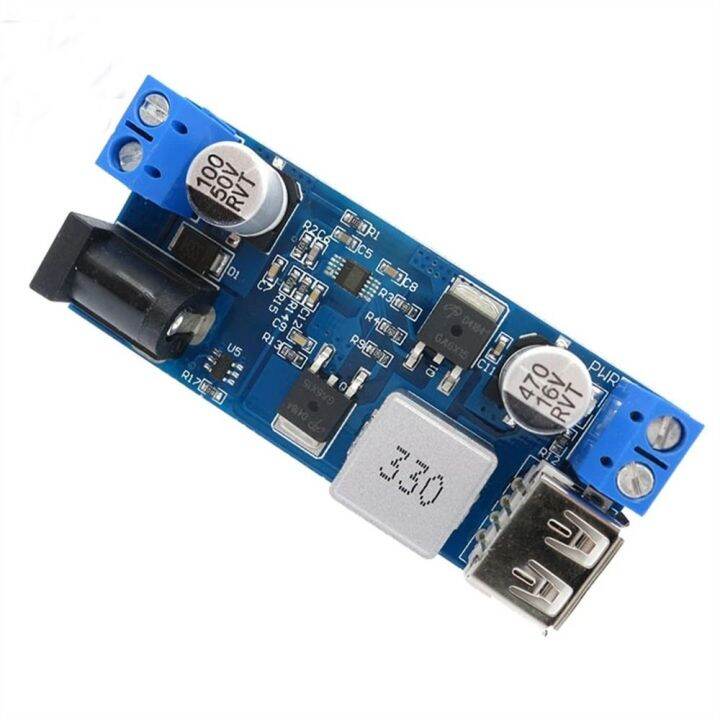 UNCAIBE DC Step Down Adjustable 24V/12V To 5V 5A USB Output DC-DC ...