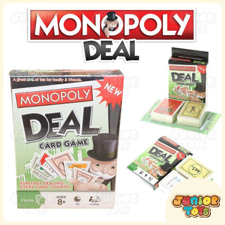 Monopoly Deal Card Mainan Anak Keluarga Permainan Board Monopoli Toys ...