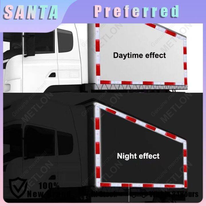 30M Safety Sticker Warning Tape Safety Arrow Reflective Tape Truck Red ...