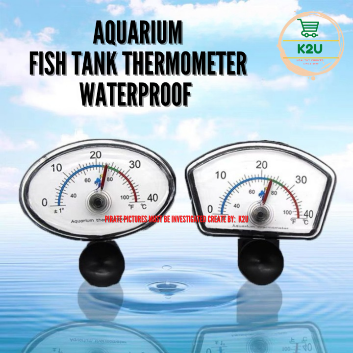 AQUARIUM Fish Tank Thermometer Waterproof Aquarium Thermometer ...