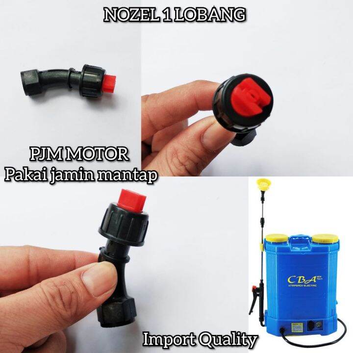 1H Nozzle Nozel Nozle hitam 1 lubang kepala Spuyer Sprayer Gendong ...