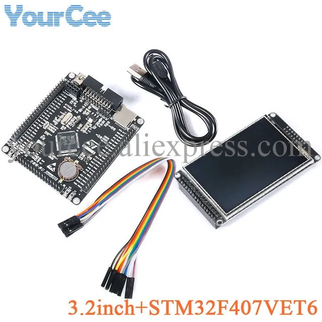 STM32 STM32F407VET6 Development Board Cortex M4 ARM Core คณะกรรมการการเรียนรู้2.8/3.2นิ้วจอแสดง ...