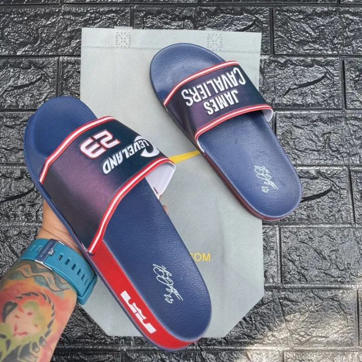 【Ready Stock】♘☢Lebron James NBA Men Slides ADD 1 size | Lazada PH