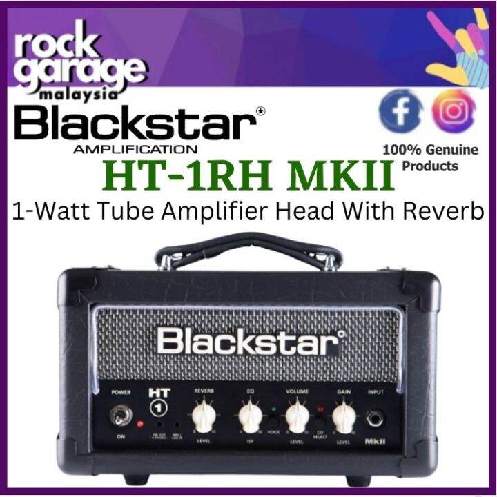 BLACKSTAR HT-1RH MKII 1-Watt Tube Amplifier Head With Reverb ( HT 1RH ...