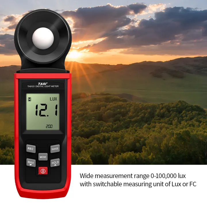 TASI Handheld Lux Meter Mini LCD Luminometer Digital Photometer ...