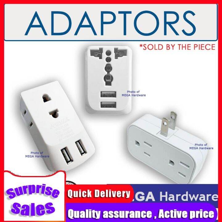 ROYU / OMNI Universal Octopus Multi Socket / Side Adaptors WITH USB ...