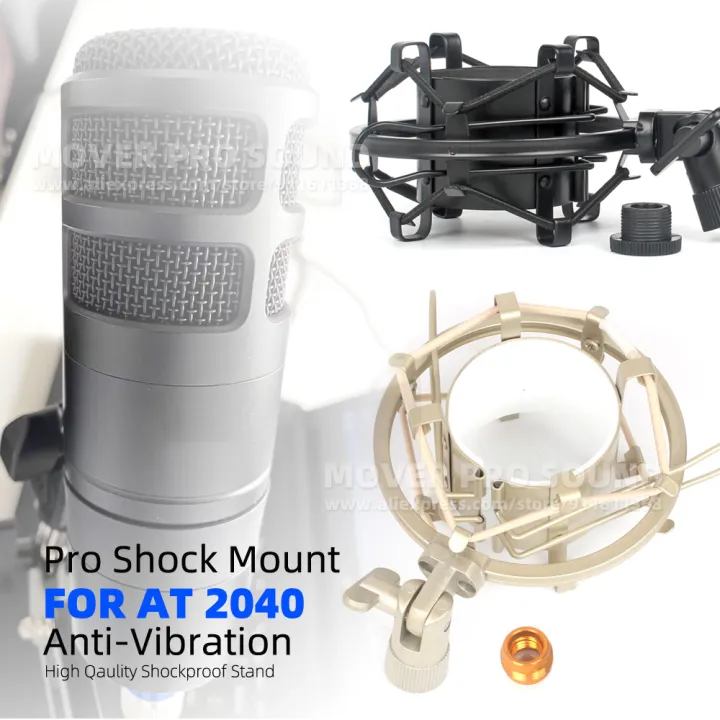 ป้องกันการสั่นสะเทือนกันกระแทกไมโครโฟนช็อกเมาคลิปสำหรับ Audio Technica ...