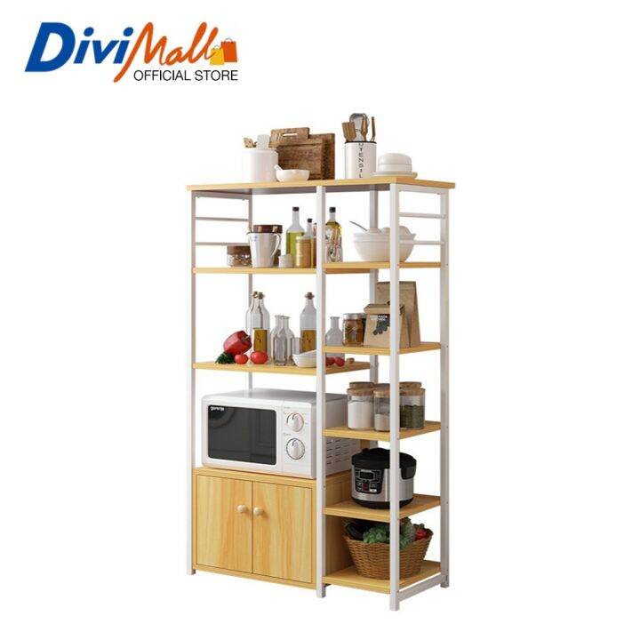 Multi-layer Shelf Floor standing Storage Shelf Cabinet Space-saving ...
