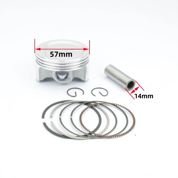 Motorcycle Piston Kit With 57mm cylinder diameter suitable for Yamaha ...