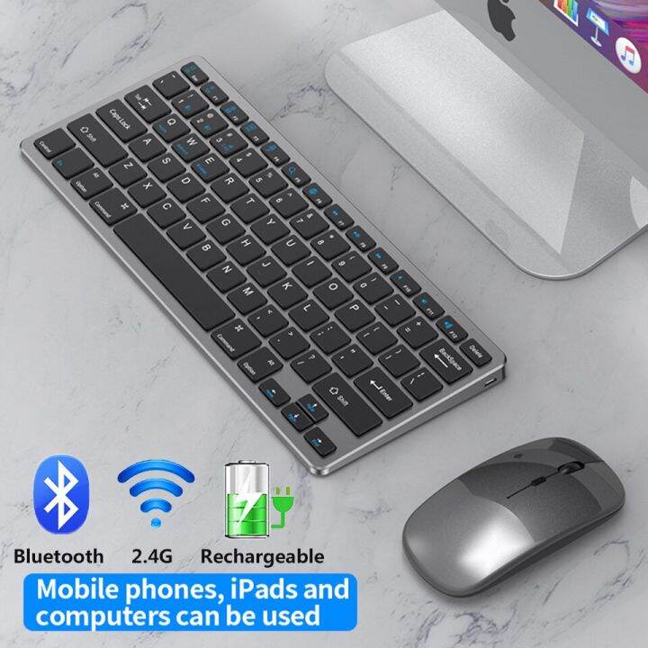 2.4G Wireless Keyboard and Mouse Protable Mini Keyboard Mouse Combo Set ...