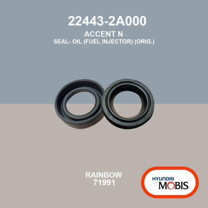 SEAL- OIL (FUEL INJECTOR) (ORIG.) for HYUNDAI ACCENT'11[MOBIS ORIGINAL ...