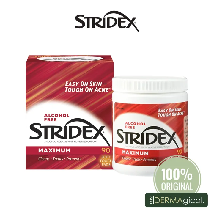 [STRIDEX] Salicylic Acid Acne Pads 2% Maximum Strength - 90pcs | Lazada