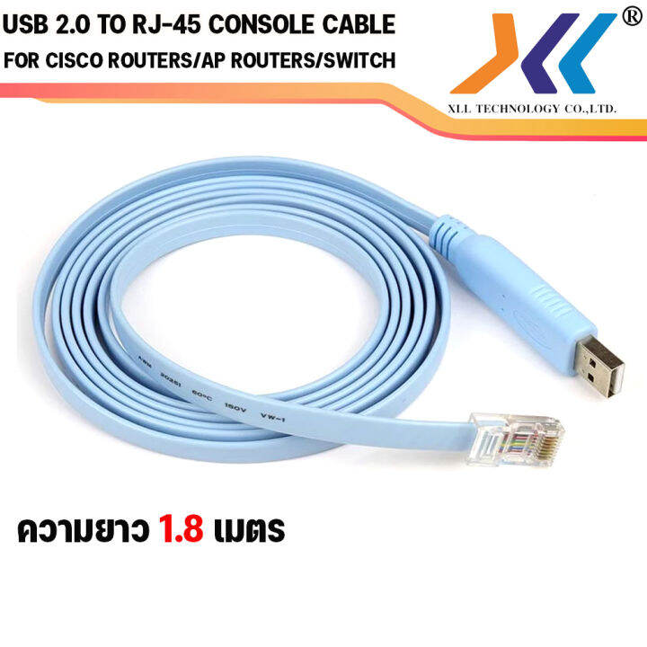 USB to LAN (RJ-45) Console CABLE สำหรับ Cisco Routers / AP Router ...