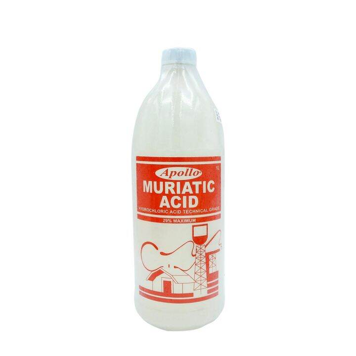 Apollo Muriatic Acid Cleaning Material Liquid 1 Liter | Lazada PH