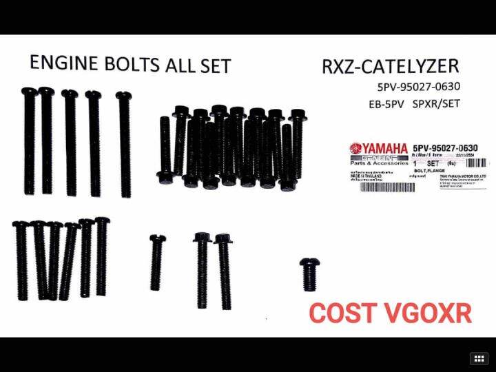 Screw Enjine Rxz Catalyzer Skru Enjin (1 Set) Yamaha | Lazada