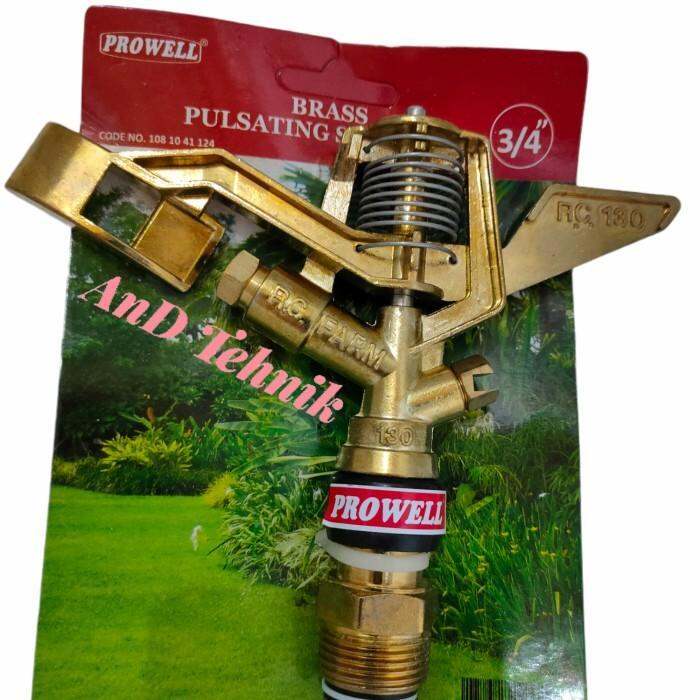 SPRINKLER TAMAN KUNINGAN / TABOK / BRASS PULSATING SPRINKLER 3/4 INCH ...
