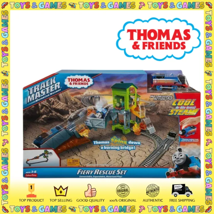 Thomas & Friends Track Master Fiery Rescue PlaySet Connect TrackMaster ...