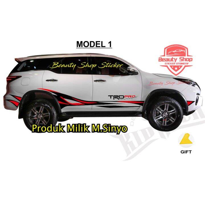 LIST STRIPE MOBIL TOYOTA FORTUNER STIKER STICKER TOYOTA FORTUNER TRD ...