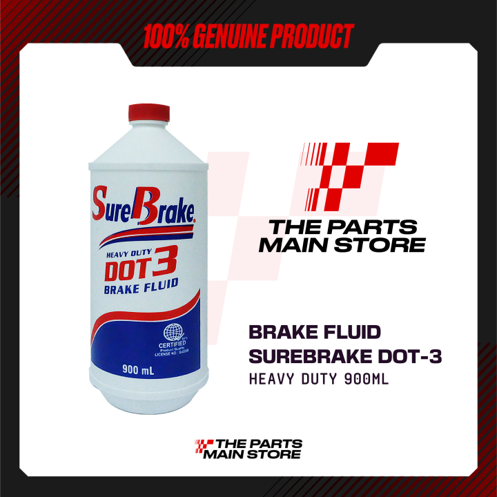 BRAKE FLUID SUREBRAKE DOT-3 SB-900 HEAVY DUTY 900ML | Lazada PH