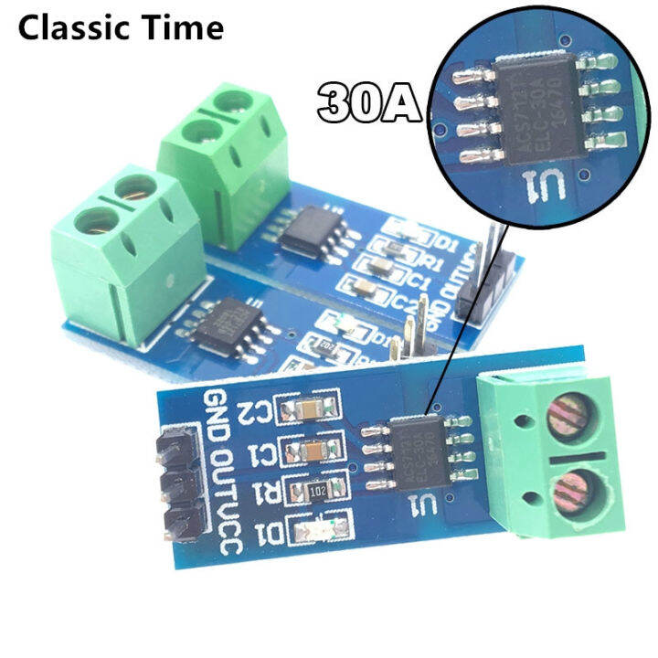 1PCS NEW 5A 20A 30A Hall Current Sensor Module ACS712 model for arduino ...