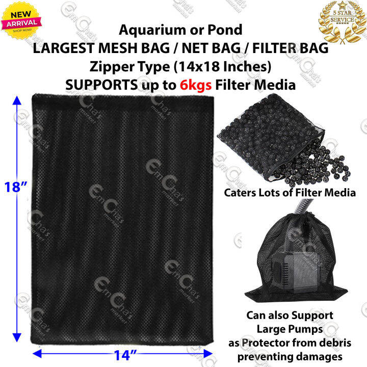Very Large Mesh Bag 14"x18" for Large Scale Filter Media Net Bag ...
